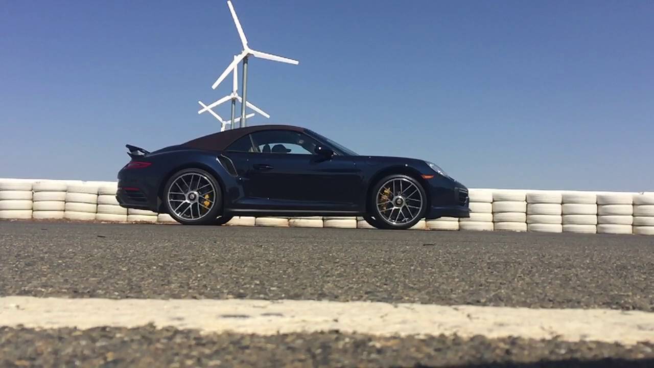 2017 Porsche 911 Turbo S Launch Control in Slow Motion - YouTube