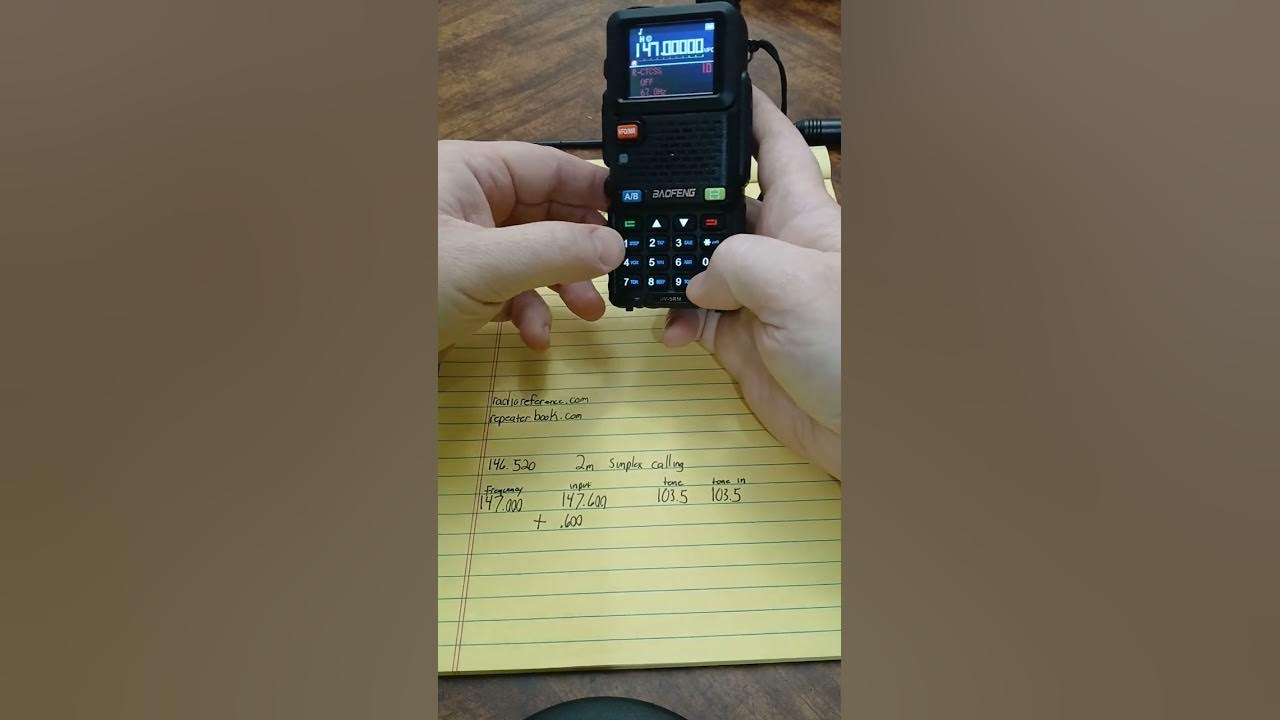 program simplex channel and repeater into Baofeng UV-5RM - YouTube