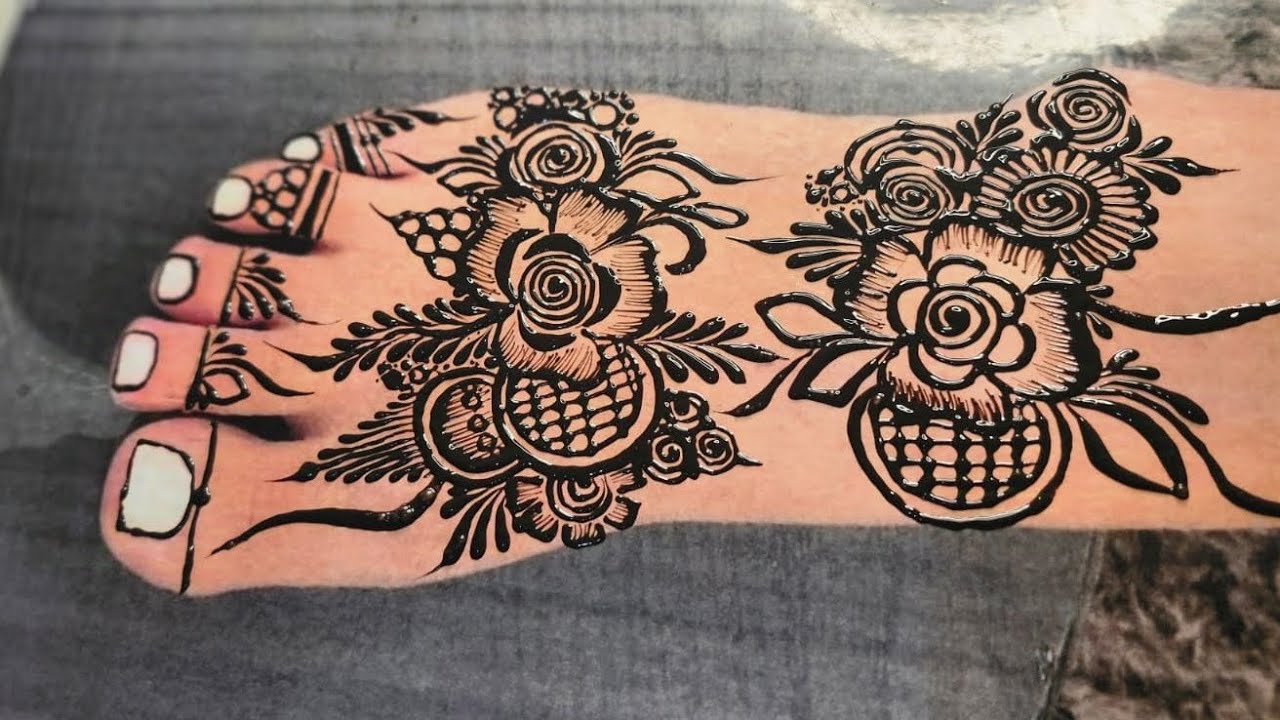Cilaan lug nashqad aan kaala iska arag ah||Amazing henna legs design ...