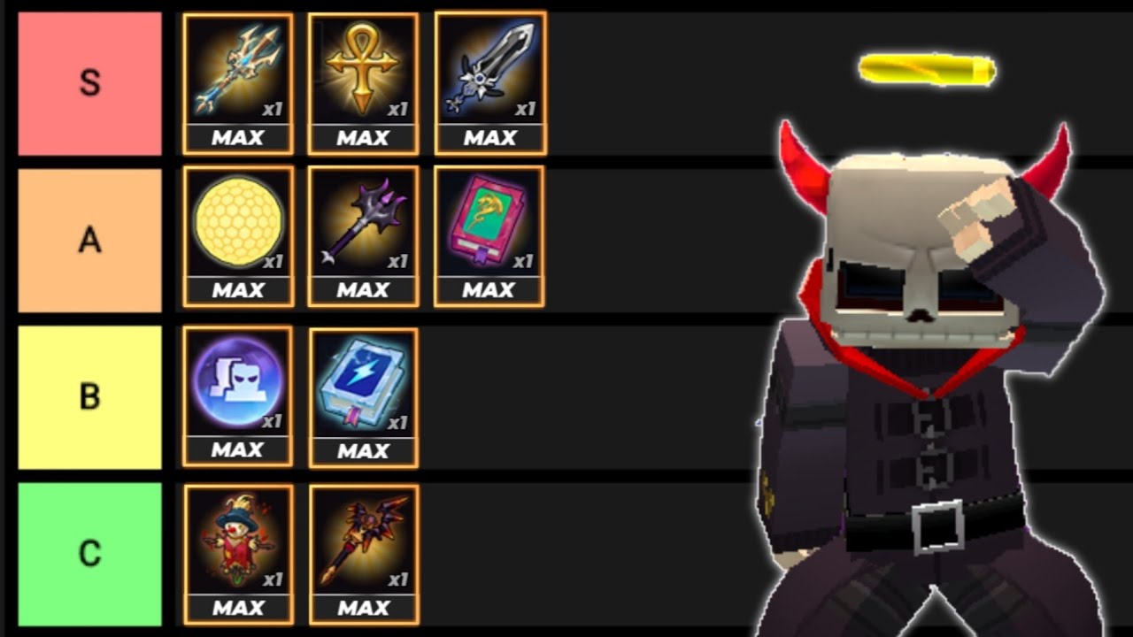 Tier List of Legendary Props in BedWars April Fool Mode! (Blockman Go ...
