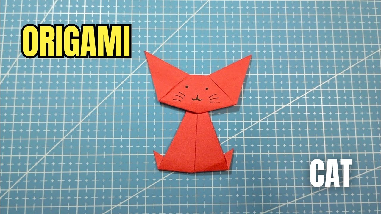 ORIGAMI CAT | DIY HOW TO MAKE ORIGAMI CAT - YouTube