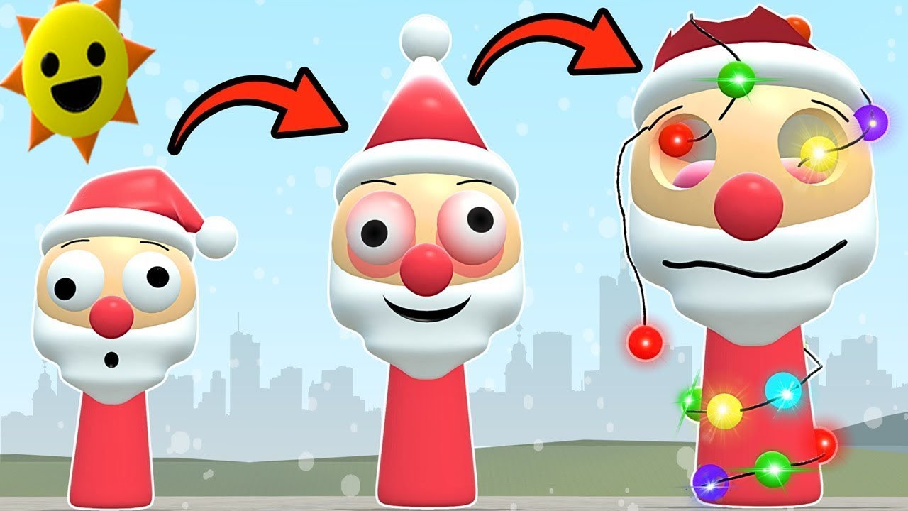 NEW HORROR EVOLUTION OF SANTA SPRUNKI PHASE SONG In Garry`s Mod! - YouTube