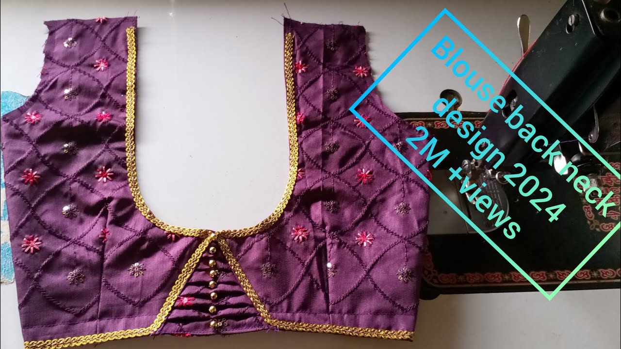 latest blouse back neck design||model blouse back neck design||blauj ...