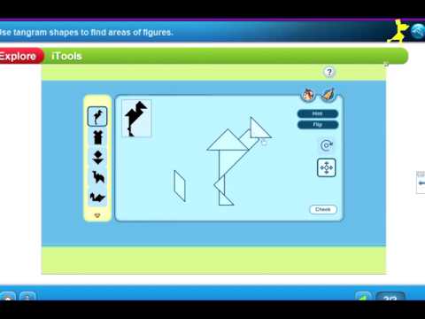 Tangram Shapes and Area - YouTube