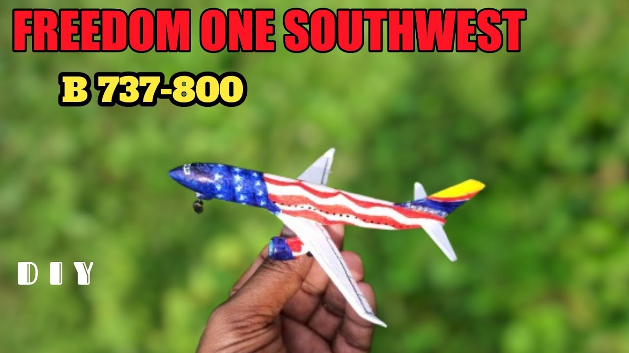 BUILD FREEDOM ONE SOUTH WEST AIRLINE / B 737-800 #diy #aeroplane - YouTube