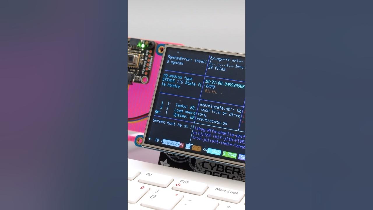 cyberdeck hat for the #RaspberryPi 400 learn.adafruit.com/cyberdeck-plate #3DPrinting #Adafruit ...