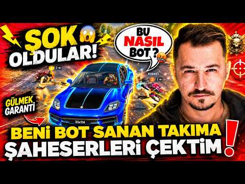 BENİ BOT SANAN TAKIMA ŞAHESER ARABALARI ÇEKTİM - PUBG Mobile Troll