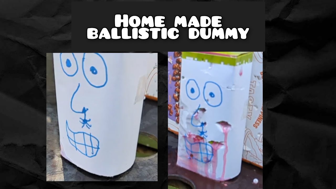 Homemade ballistic dummy head shot with BB gun FAKE BLOOD! - YouTube