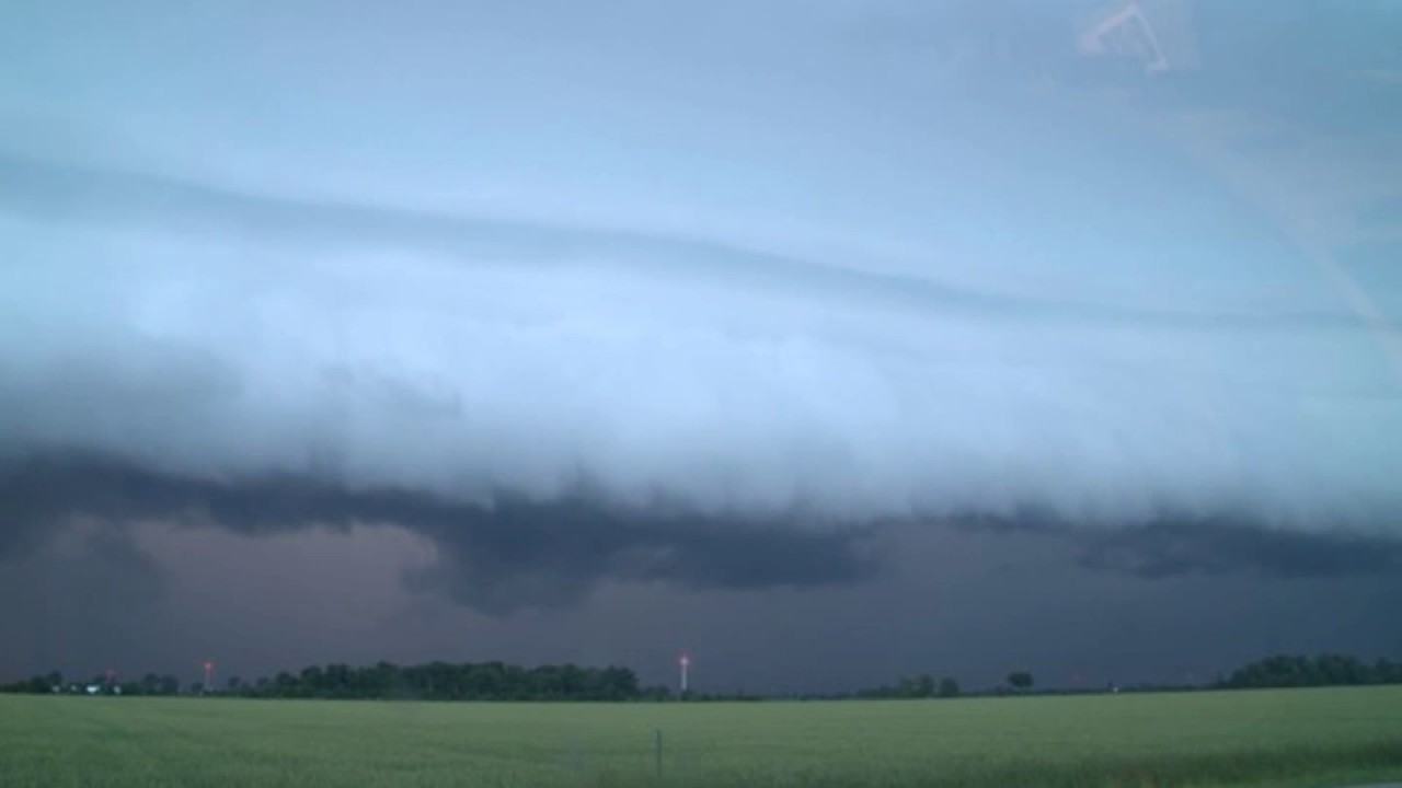 Crazy Huge Supercell Shelf Cloud, Time Lapse of Storm 06-17-2013 ...