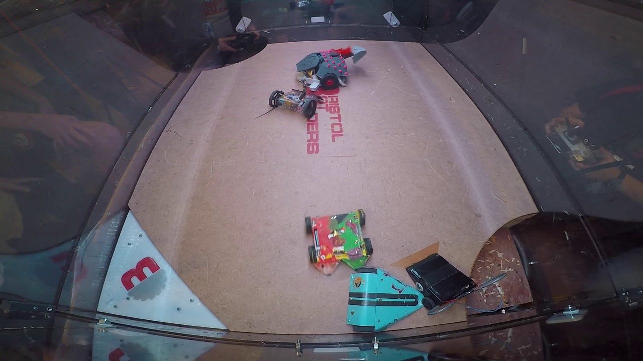 BBB Halloween '19: 2v2 nonspinner ants - Bristol Bot Builders - YouTube