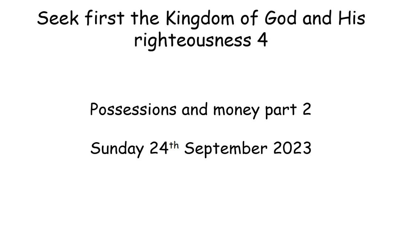 Romney Marsh Community Church ( RMCC ) 24th September 2023 - YouTube