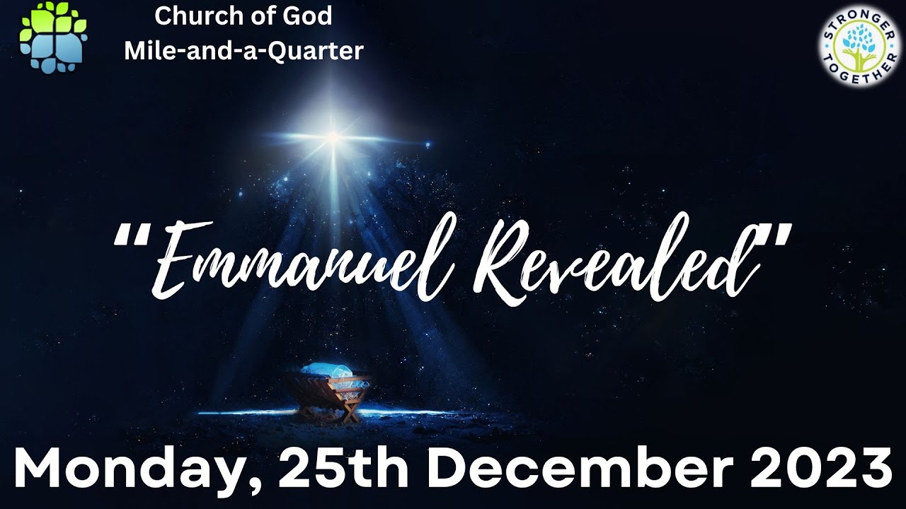 Monday, 25th December 2023 Service - Merry Christmas! - YouTube