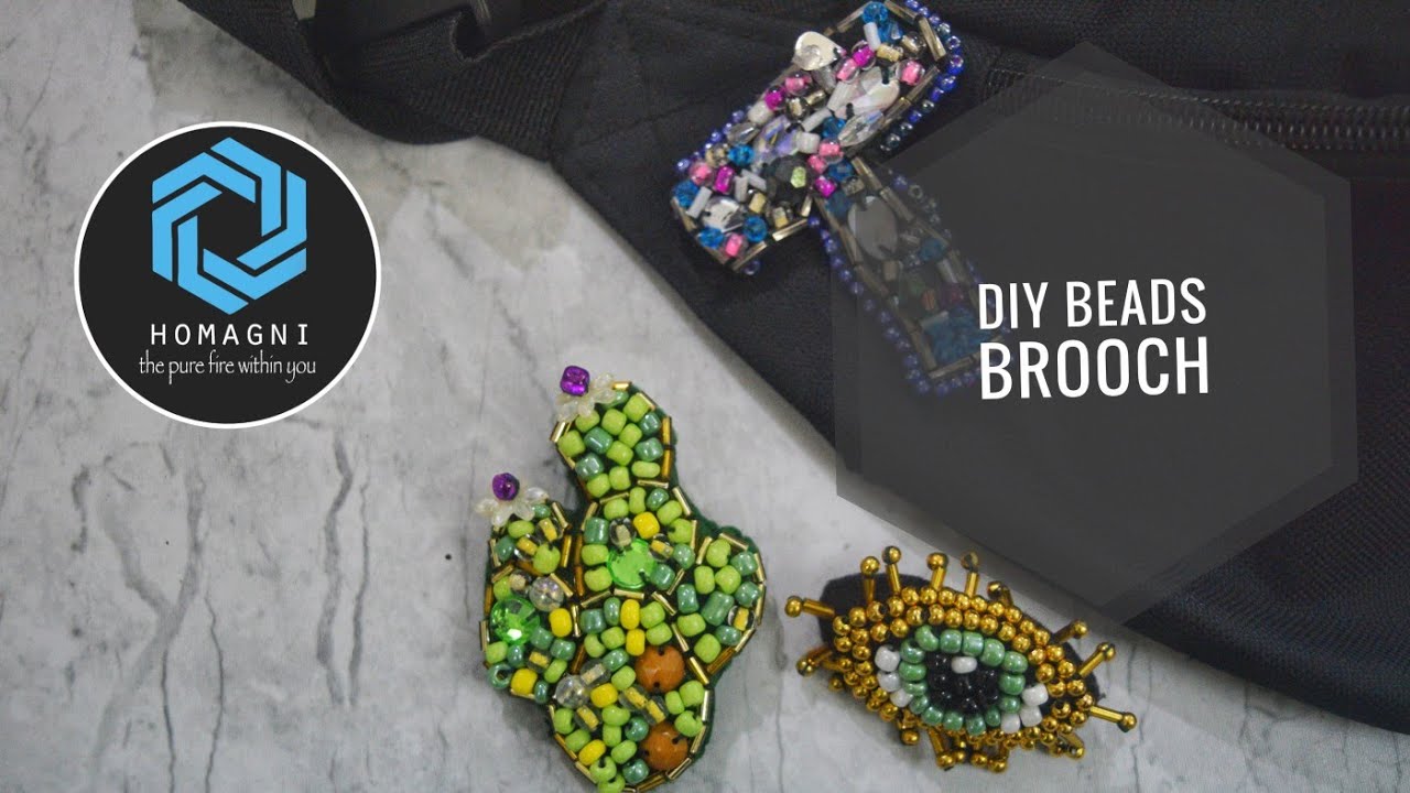 DIY BEADS BROOCH| DIY EASY BROOCH - YouTube