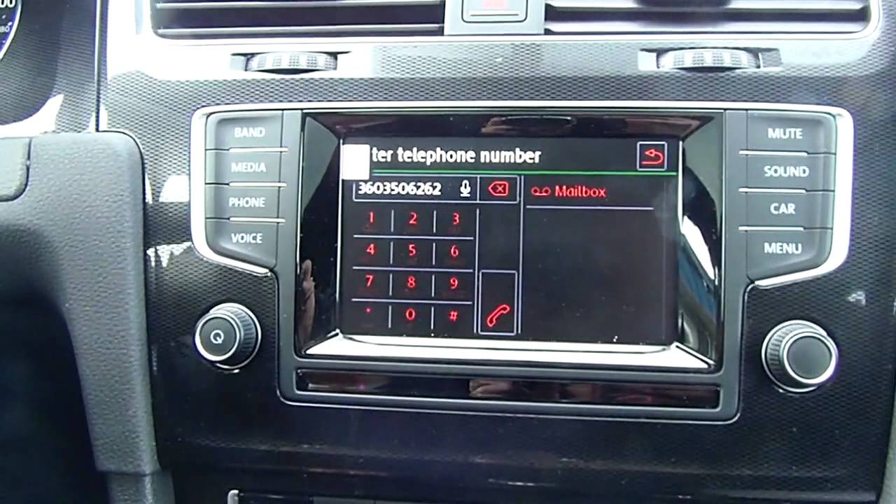 Making a phone call Via Bluetooth 2015 Volkswagen - YouTube