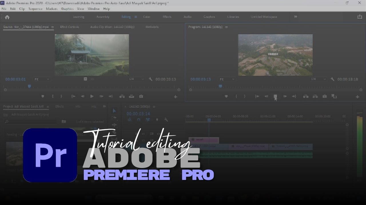 TUTORIAL BASIC EDITING ADOBE PREMIERE PRO - YouTube