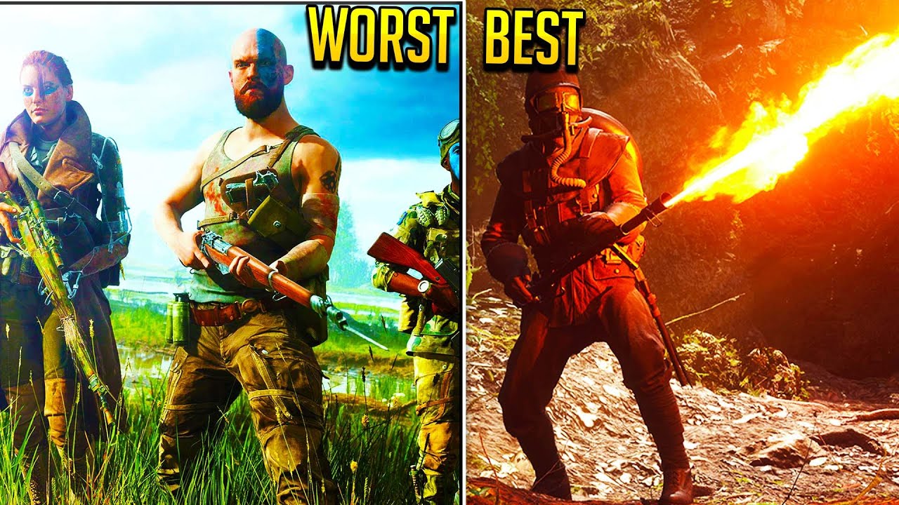 BATTLEFIELD LAUNCH TRAILERS WORST TO BEST - BF4, BF42, BF1 Launch ...