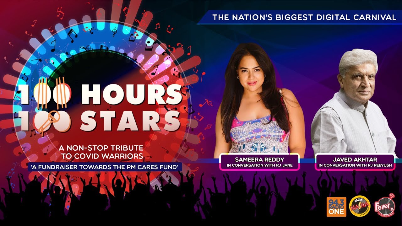 100 Hours 100 Stars: Javed Akhtar & Sameera Reddy - YouTube