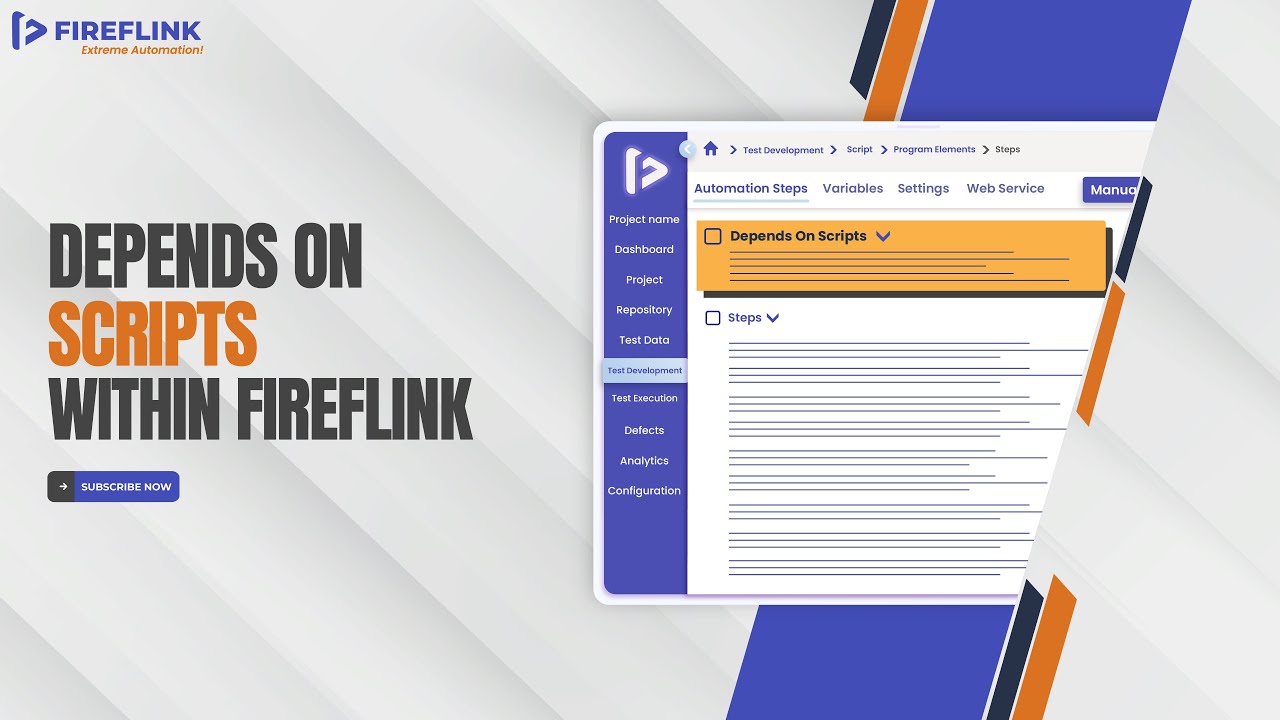 How to Establish Automation Script Dependency Within FireFlink - YouTube