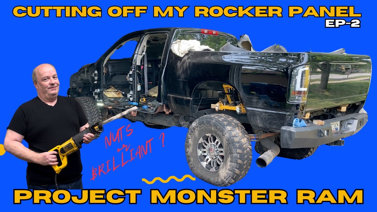 DODGE RAM ROCKER PANEL REMOVAL DETAILED - YouTube