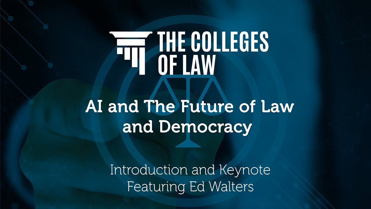 AI and the Future of Law and Democracy: Introduction and Keynote - YouTube