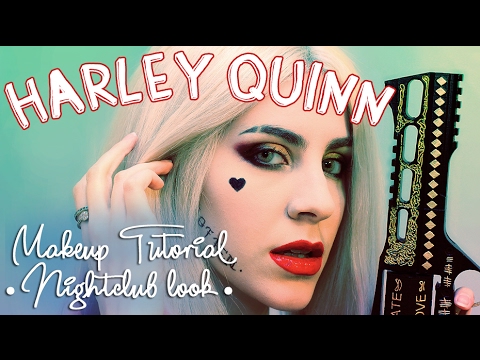 Harley Quinn Makeup Tutorial - Nightclub Look - YouTube