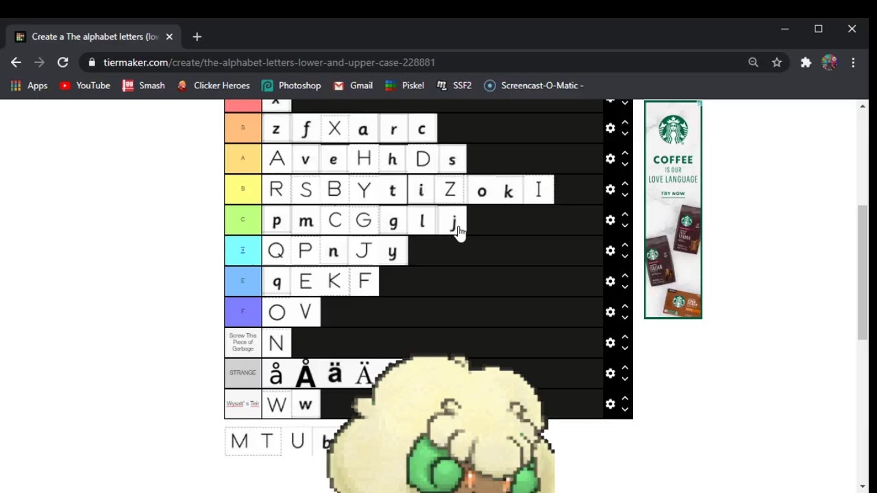 Letters 100 Accurate Letter Tier List Argue In The Comments YouTube Letters 100 Accurate Letter Tier List Argue In The Comments YouTube