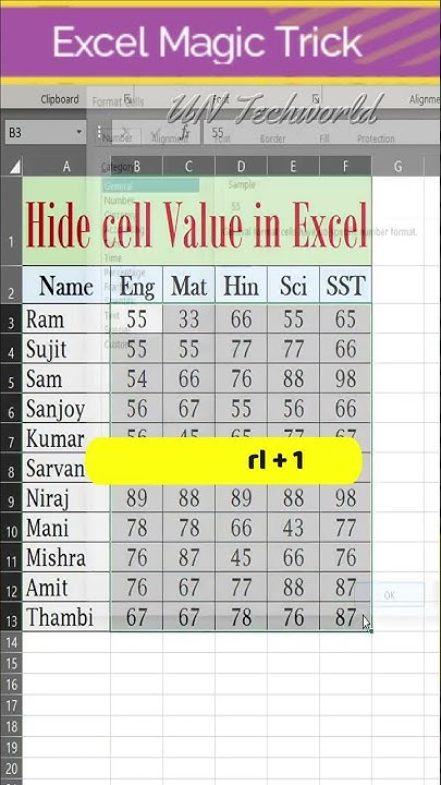 hide cell values in excel #shorts #youtubeshorts #trending #exceltutorial #interviewquestions ...