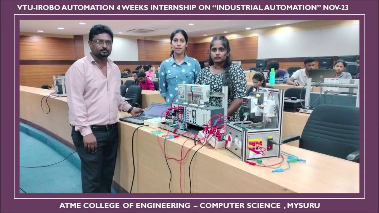 VTU-iRobo conducted 4 weeks internship to students of ATME – Computer ...