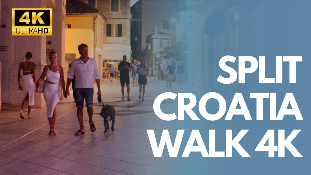 A Nice Walk: Split Croatia Summer Twilight Walk in 4K - YouTube