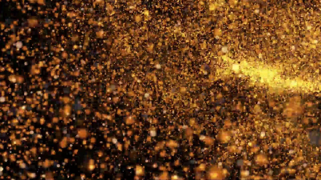 gold particle dust loop animation - Download Stock Footage - YouTube
