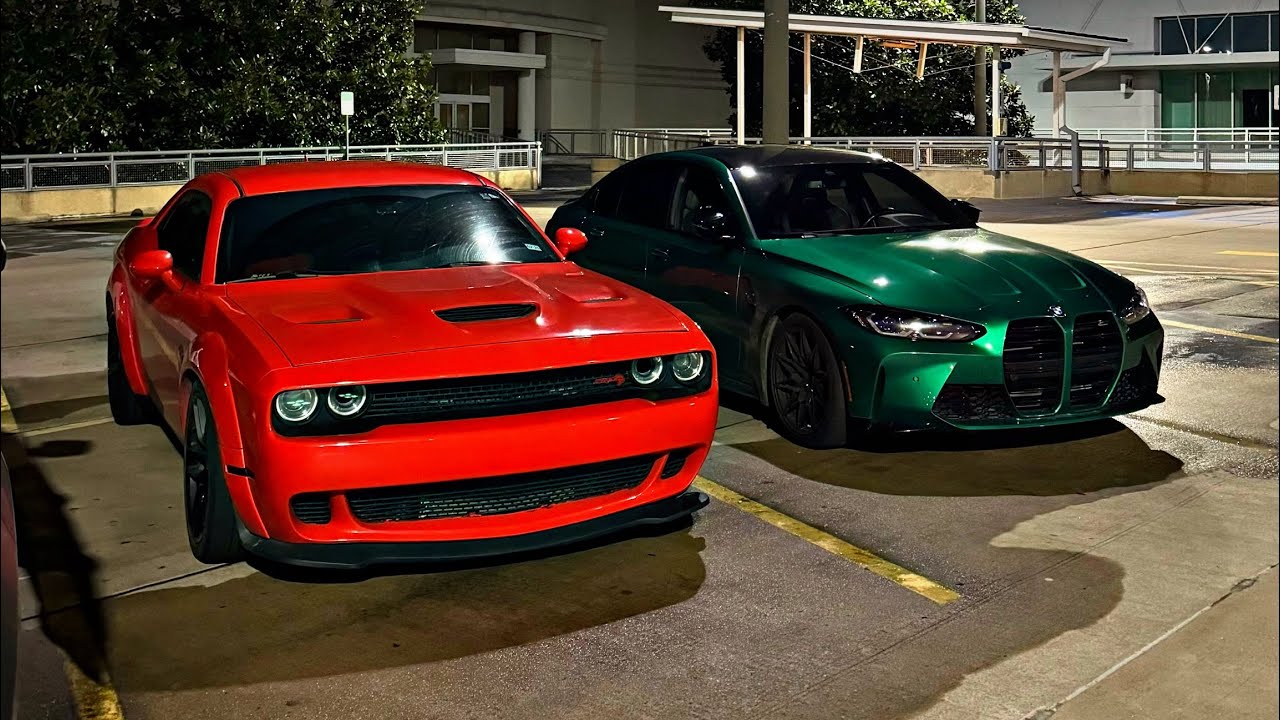 Straight Piped Hellcat And G80 M3 TERRORIZE Highway! POV - YouTube