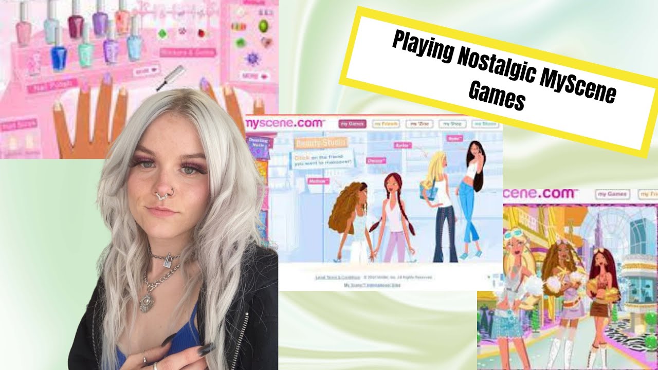 Playing Nostalgic Barbie MyScene Games | SaintHeather - YouTube
