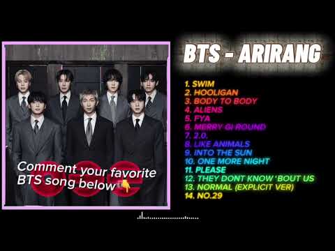 BTS - ARIRANG FULL ALBUM PLAYLIST | BTS (방탄소년단)-'ARIRANG' (아리랑) Full Album