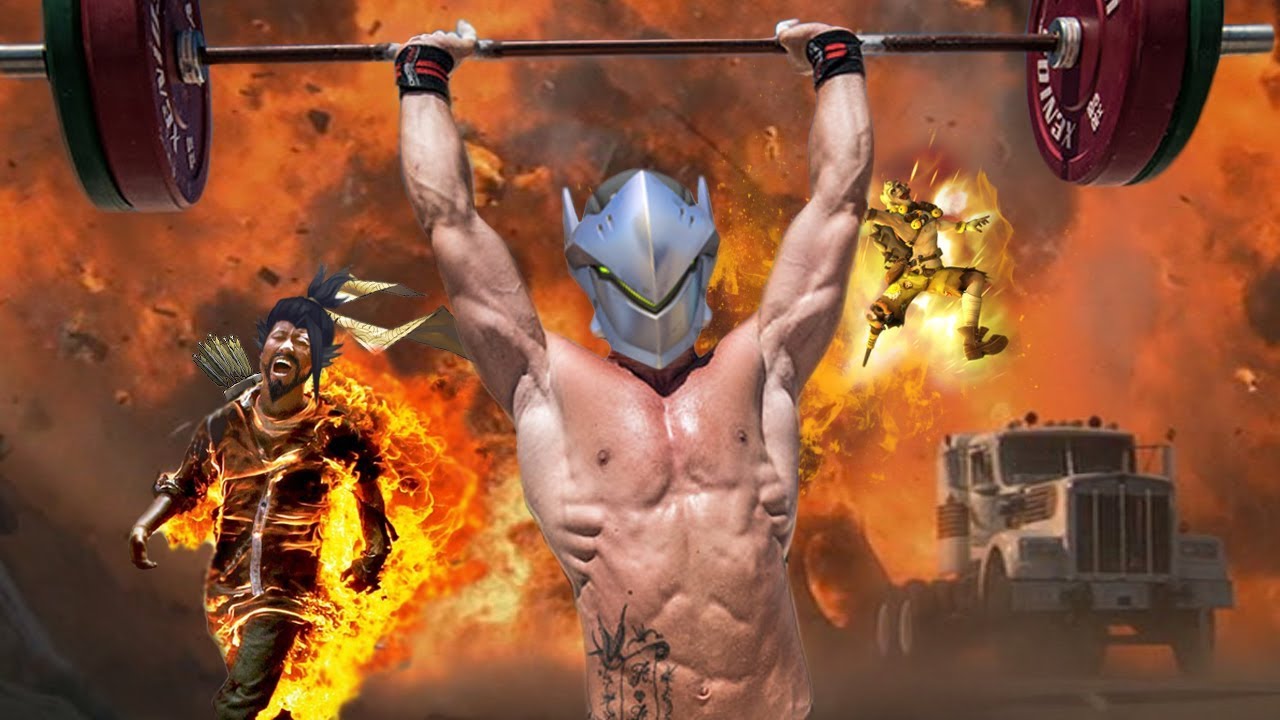 When you just wanna be a pro genji but gotta go to the gym first - YouTube