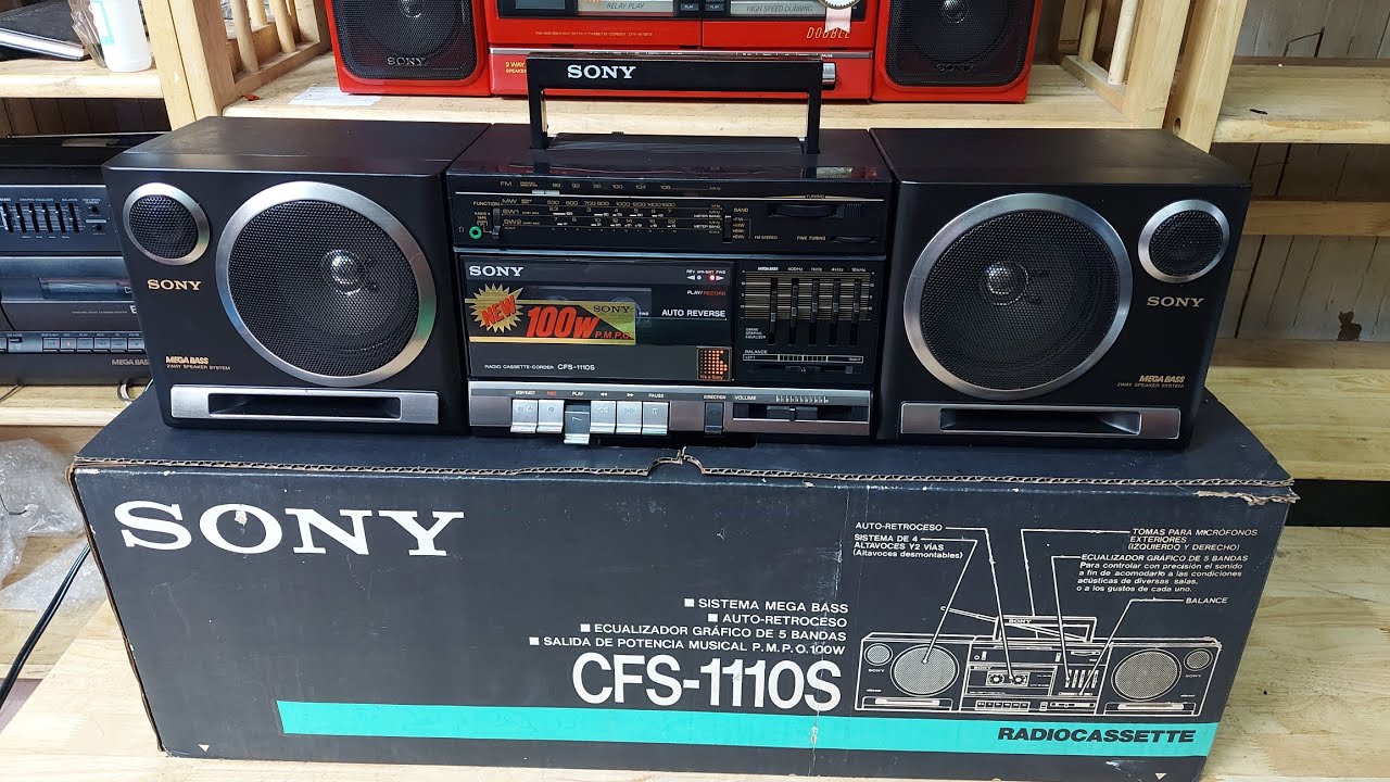 Đài Radio Cassette SONY CFS - 1110S Huyền Thoại Còn Nguyên Thùng | Đã ...
