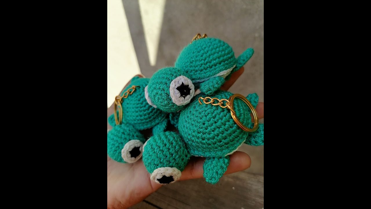 🐢🌈🐢llavero de tortuga tejida a crochet amigurumi 🐢🌈🐢 - YouTube