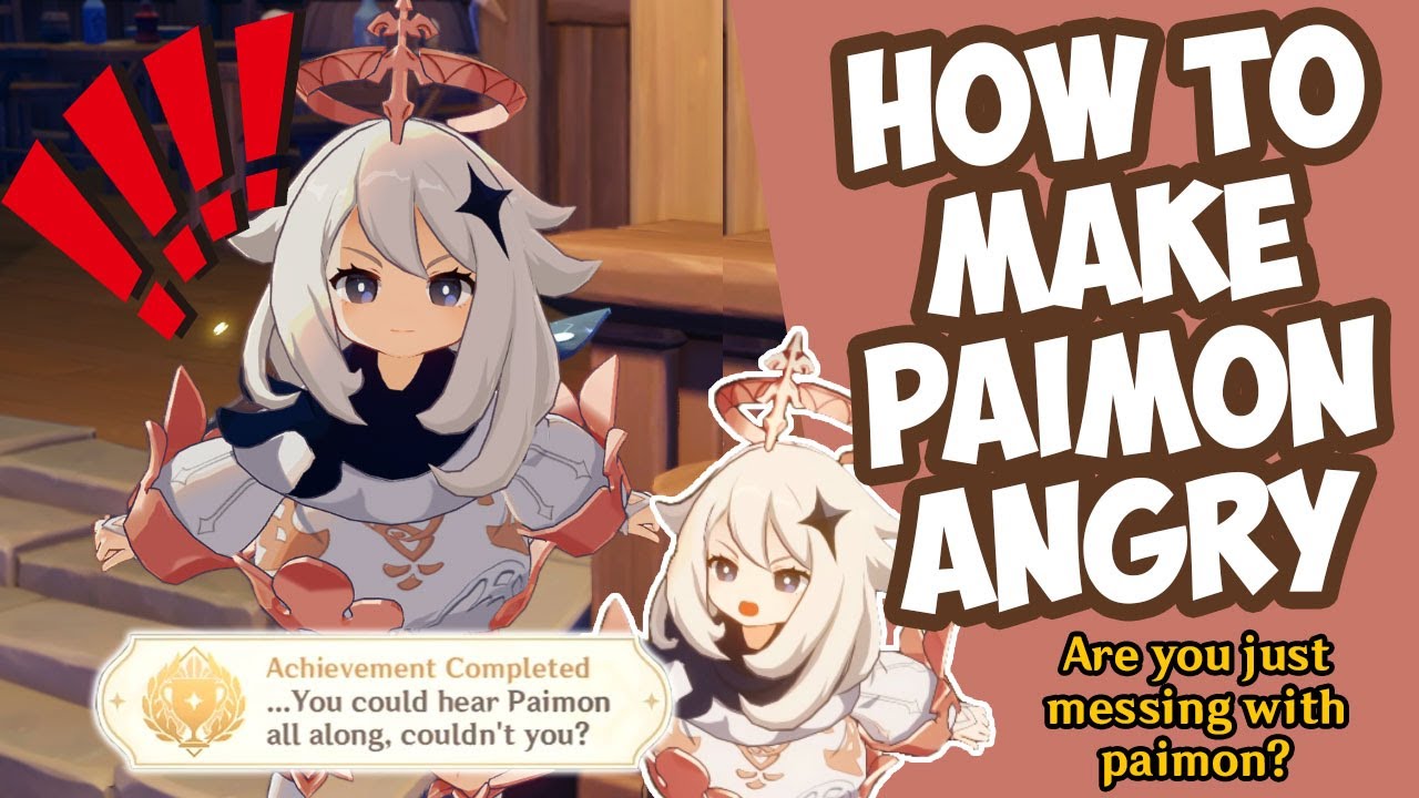 HOW TO MAKE PAIMON ANGRY | HIDDEN ACHIEVEMENT - YouTube