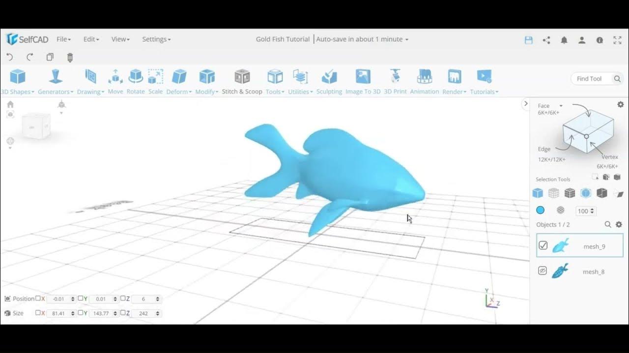 Learn Low Poly Box Modeling | Design Organic Shapes in SelfCAD - YouTube