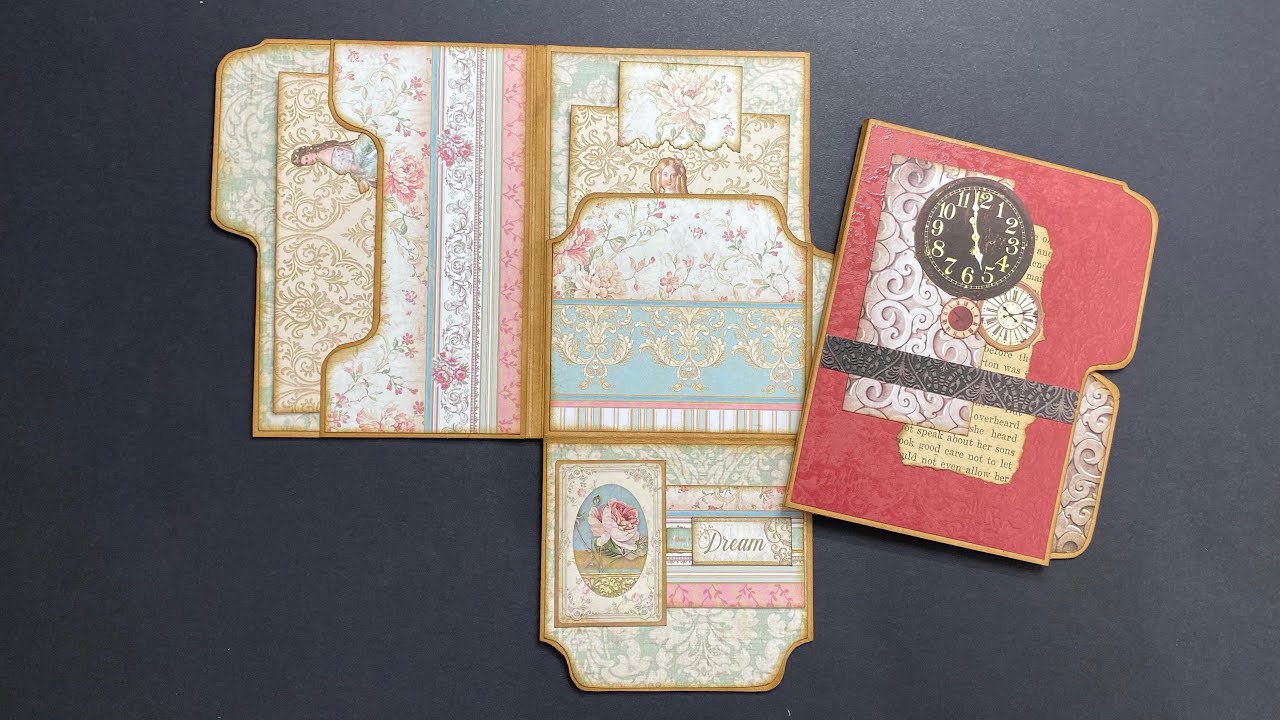 File folder with pockets and flips - YouTube