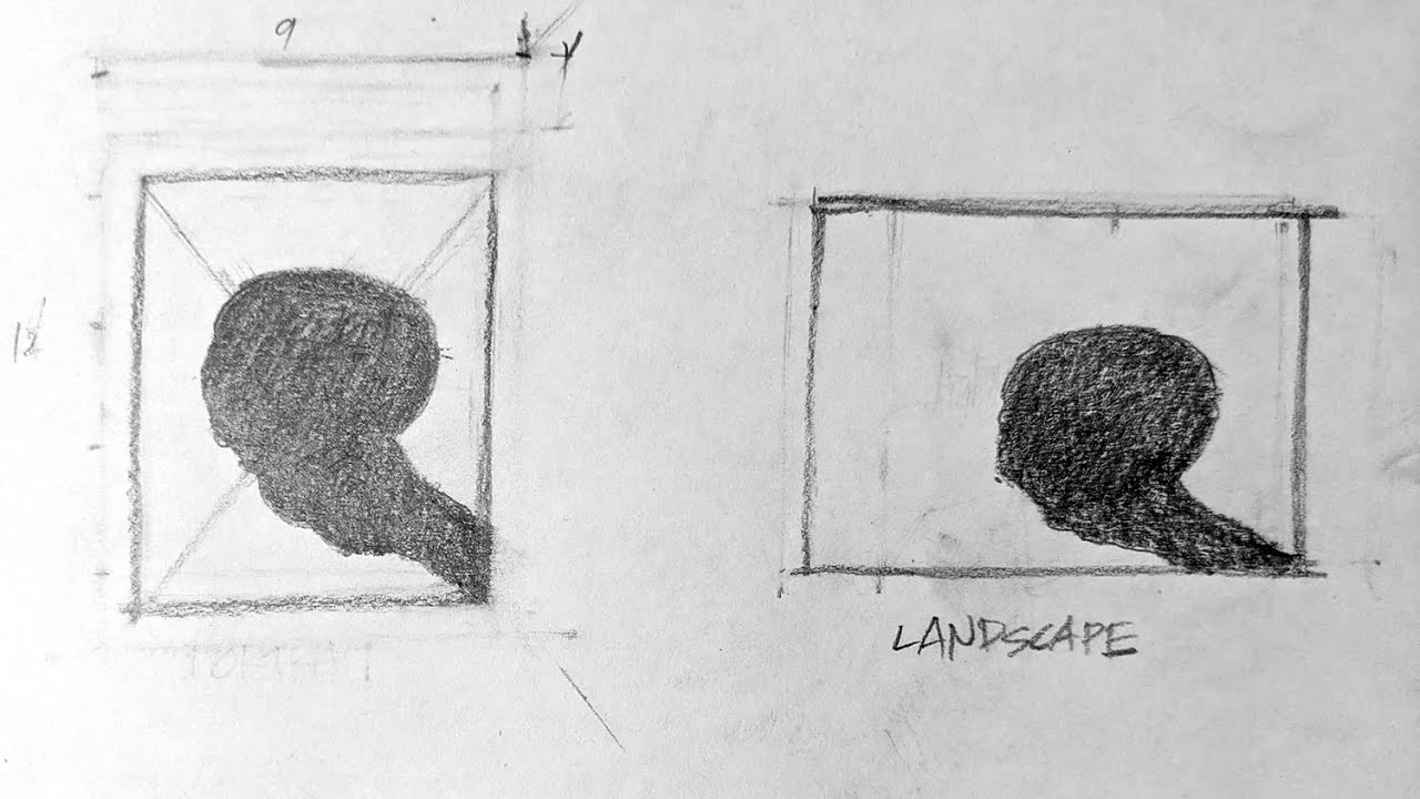 Thumbnail Sketches for Studying Positive Negative Space - YouTube