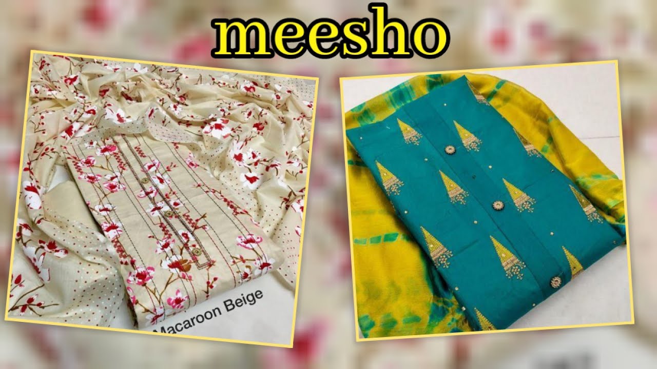 Super quality cotton chudi material just @500 || meesho chudi material ...