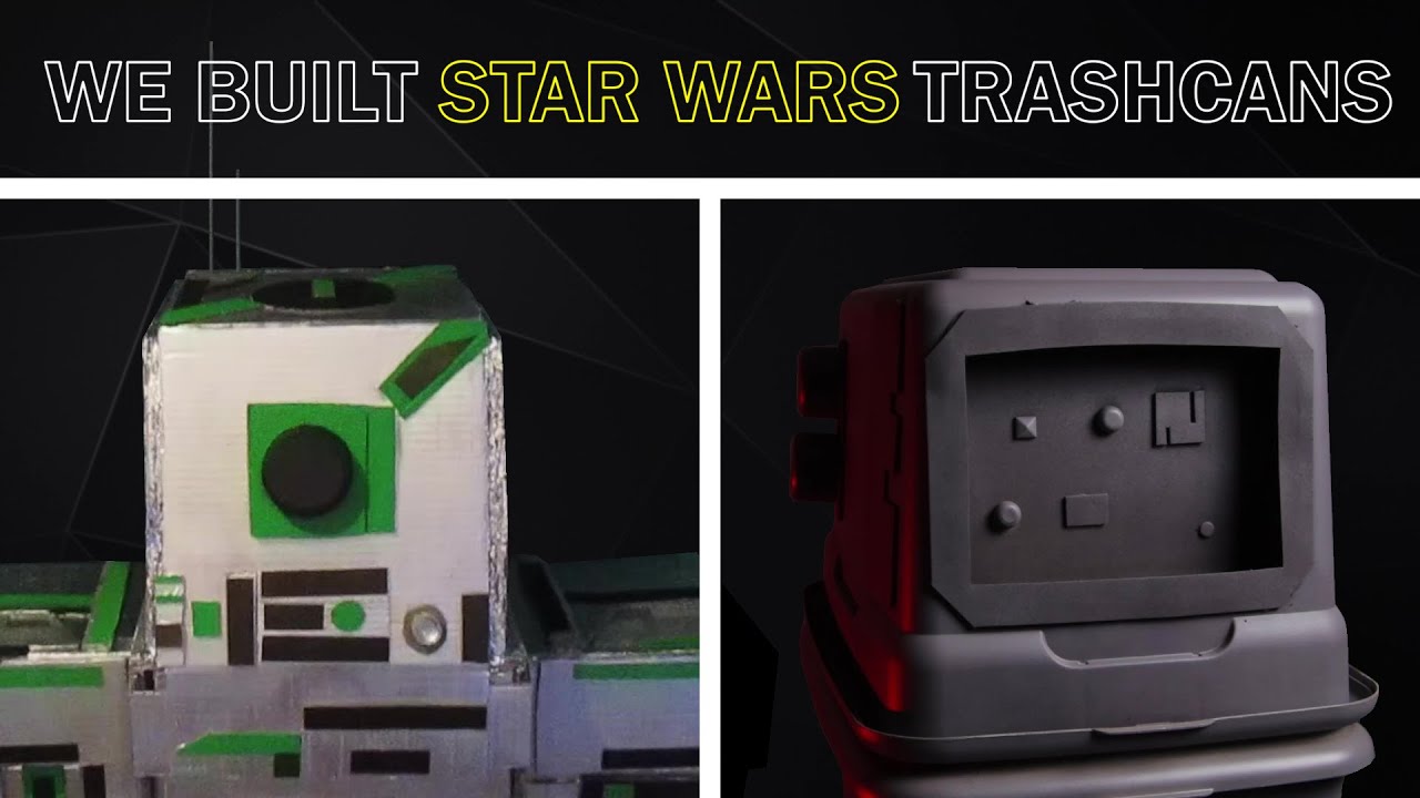 We Built Star Wars Themed Trash Cans!? - YouTube