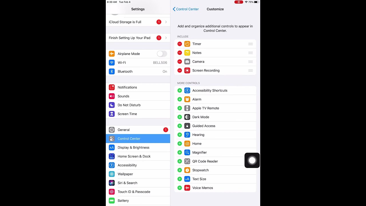 How to Add Screen Record to your iPad or iPhone - YouTube