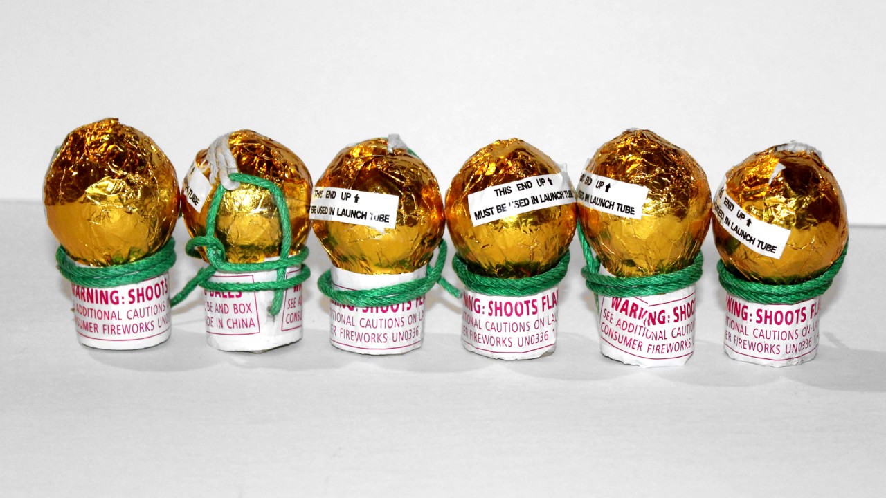 6 Gold Wrapped Ball Shells - YouTube