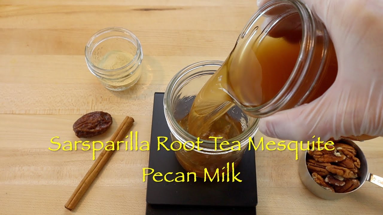 Sarsaparilla Root Tea Mesquite Pecan Milk - YouTube