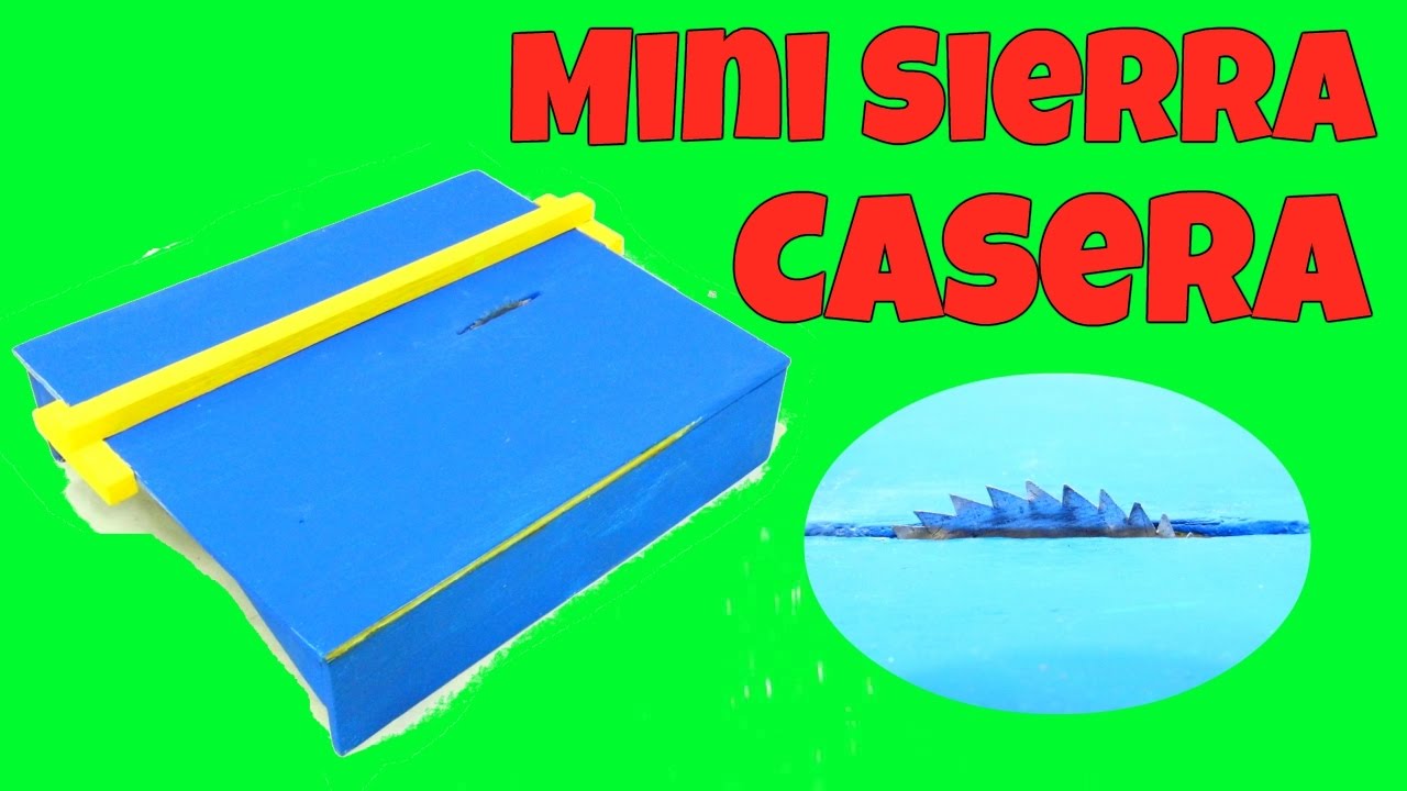 Como Hacer MINI SIERRA CIRCULAR de MESA CASERA FACIL para Cortar Madera ...