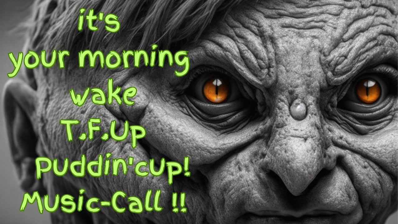 it's "Your Morning Wake T.F.Up Puddin'Cup! music-call." - Oh man, this ...