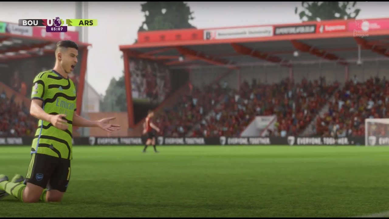 EA SPORTS FC 24 || Martinelli Scoring Against Bournemouth || Arsenal ...