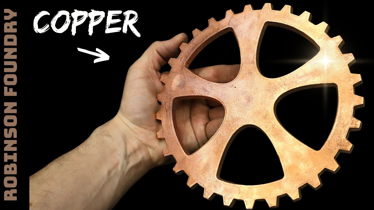 Copper Casting - Making copper "Trivets" for the kitchen - YouTube