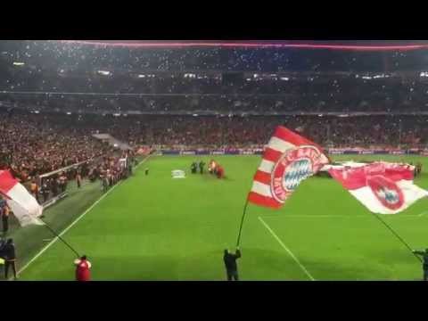 UEFA CHAMPIONS LEAGUE INTRO SONG BAYERN MUNCHEN ALLIANZ ARENA
